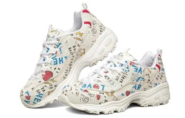 Sketchers D'lites 1.0 Low-top Sneakers With Graphic Print - Multi-color