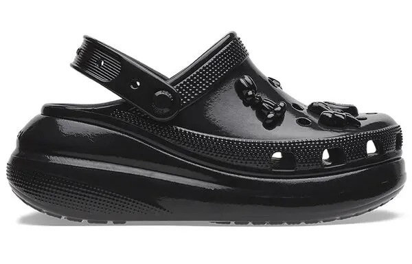 CROCS Crush High Shine Clogs - Black