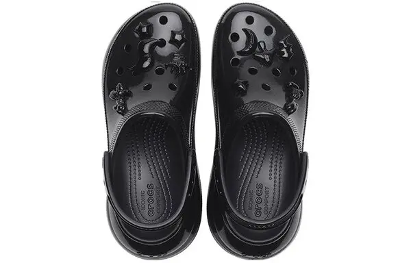 CROCS Crush High Shine Clogs - Black