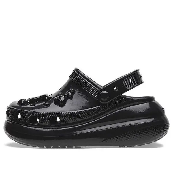 CROCS Crush High Shine Clogs - Black
