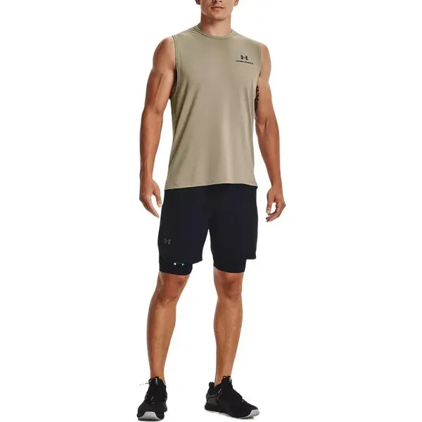 Under Armour Rush Energy Logo Tank - Khaki