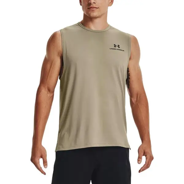 Under Armour Rush Energy Logo Tank - Khaki