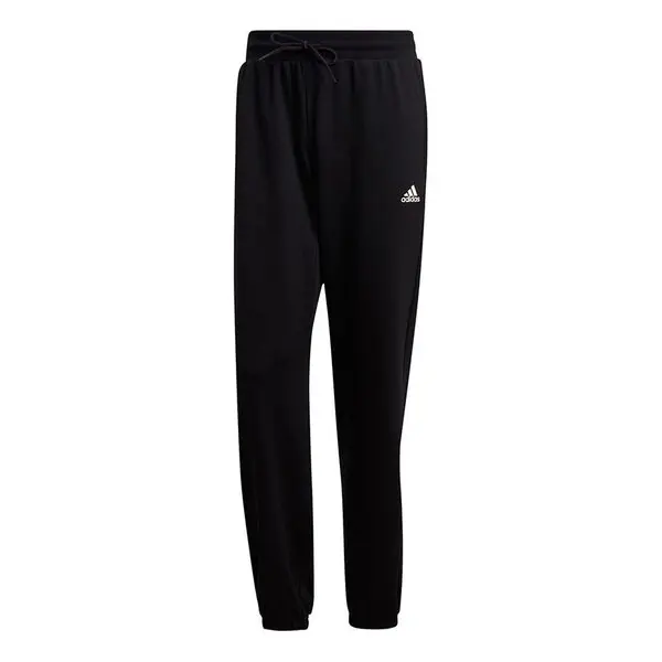 Adidas Pant Logo Casual Breathable Lacing Sports - Black