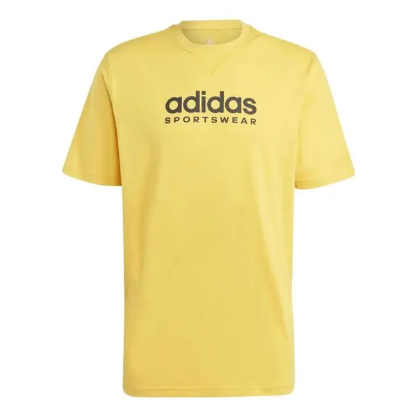 Adidas All Szn Graphic T-shirt Asia Sizing 'yellow Black