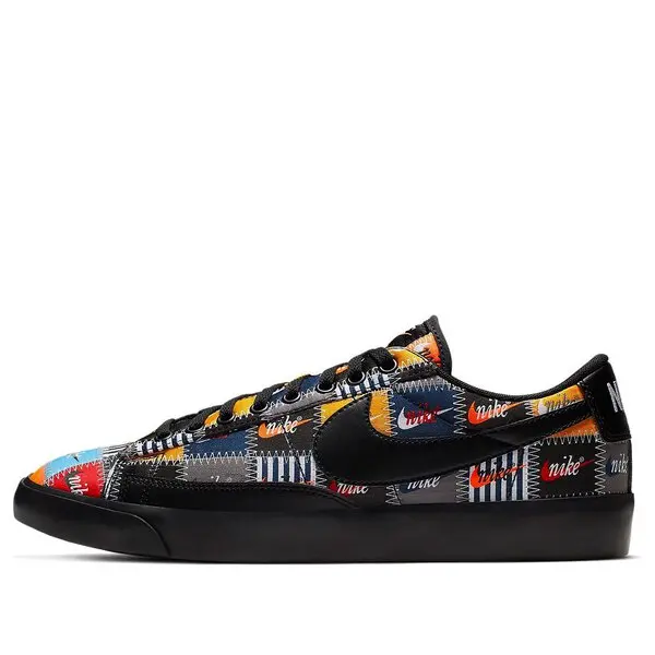 Nike Blazer Low Patchwork Sneakers - Black