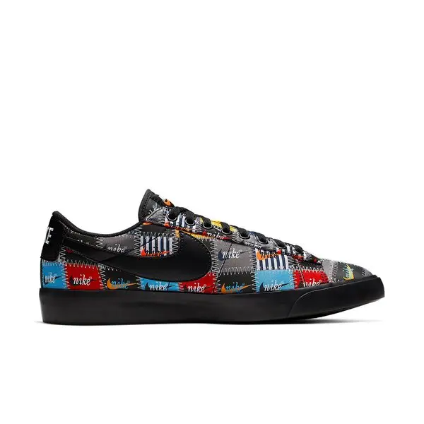 Nike Blazer Low Patchwork Sneakers - Black