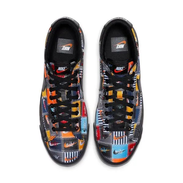 Nike Blazer Low Patchwork Sneakers - Black