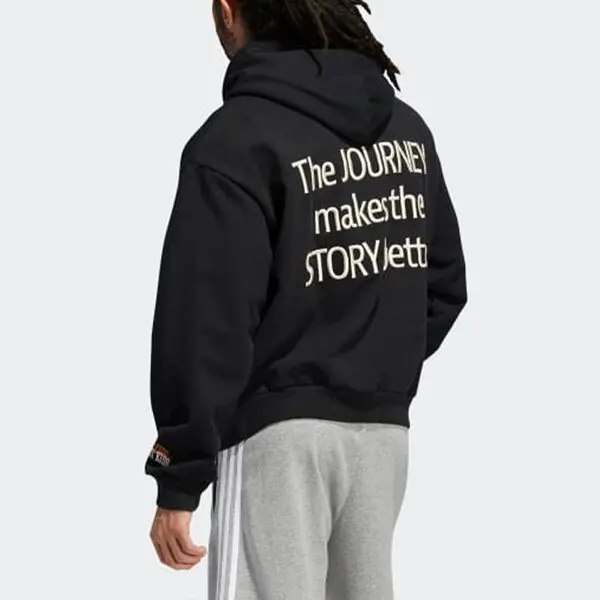 Adidas Originals Casual Sports Long Sleeve Hoodie - Black