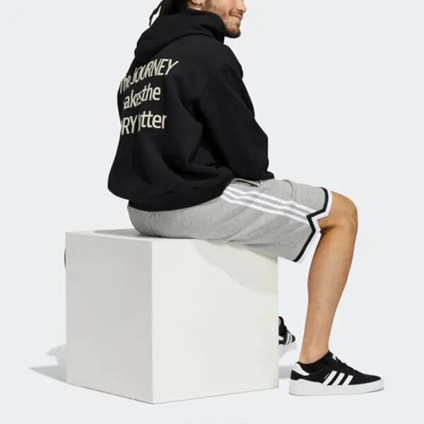 Adidas Originals Casual Sports Long Sleeve Hoodie - Black