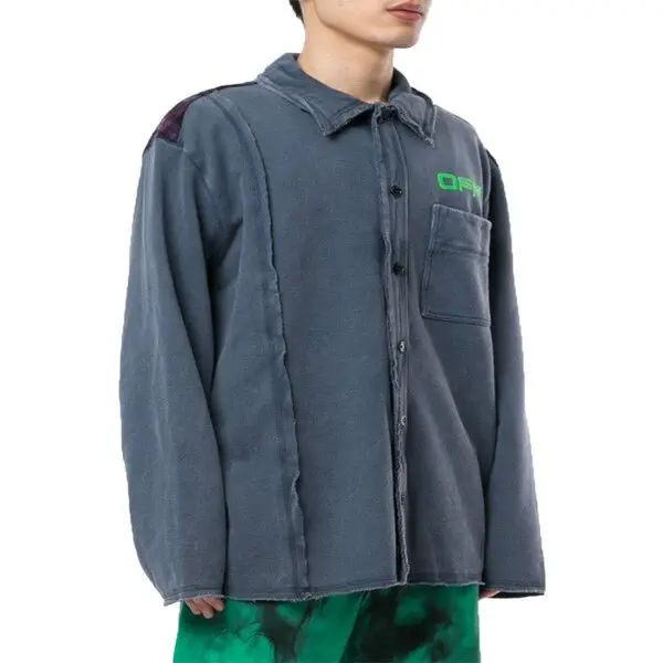Off-White Logo Print Button Up Shirt