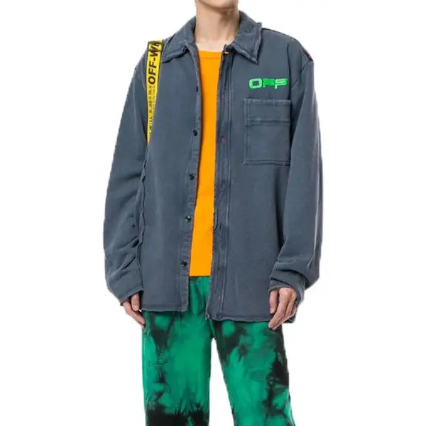 Off-White Logo Print Button Up Shirt