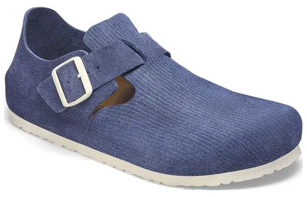BIRKENSTOCK London Suede Leather Corduroy - Blue