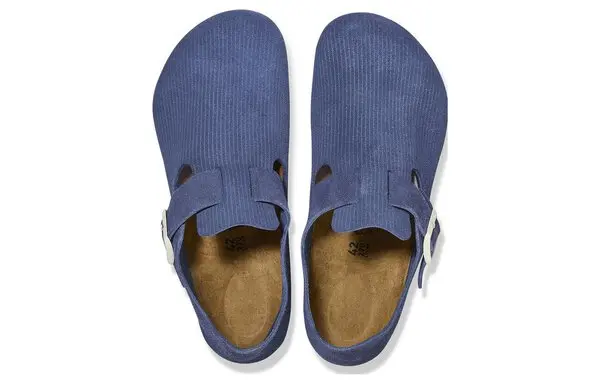BIRKENSTOCK London Suede Leather Corduroy - Blue