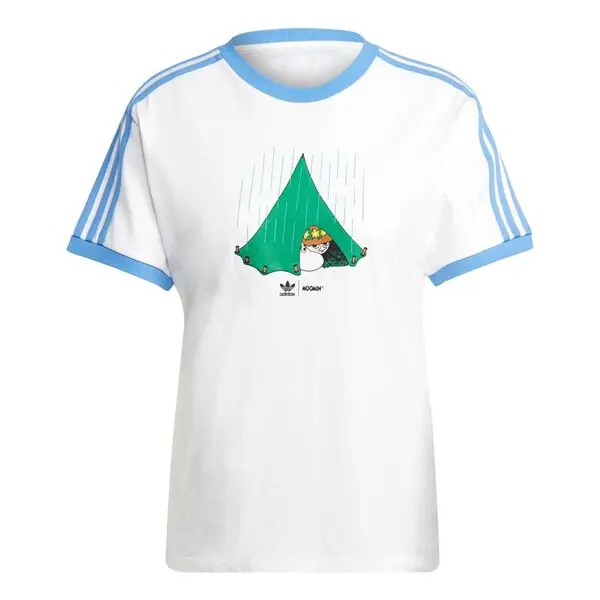 Adidas Originals X Moomin 3-stripe T-shirt - White