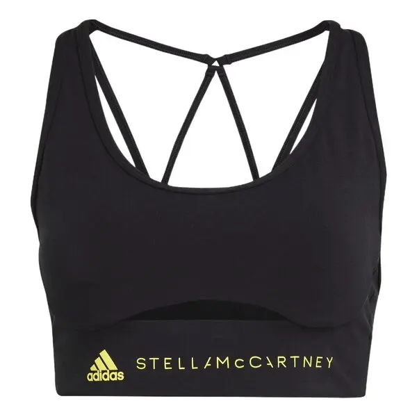 Adidas Stella Mccartney Truestrength Medium-support Bra Asia Sizing - Black
