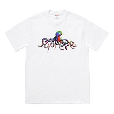 Supreme Ss18 Tentacles Tee Printing Short Sleeve
