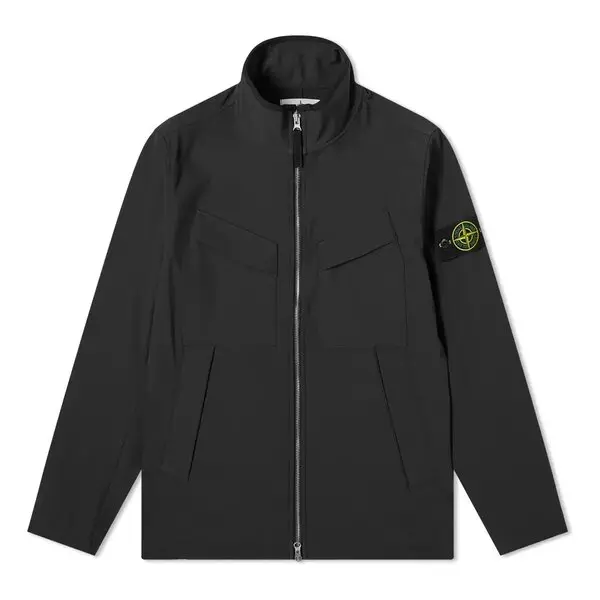 Stone Island Soft Shell-r Jacket - Black