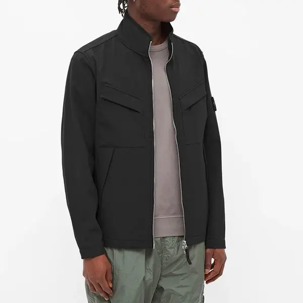 Stone Island Soft Shell-r Jacket - Black