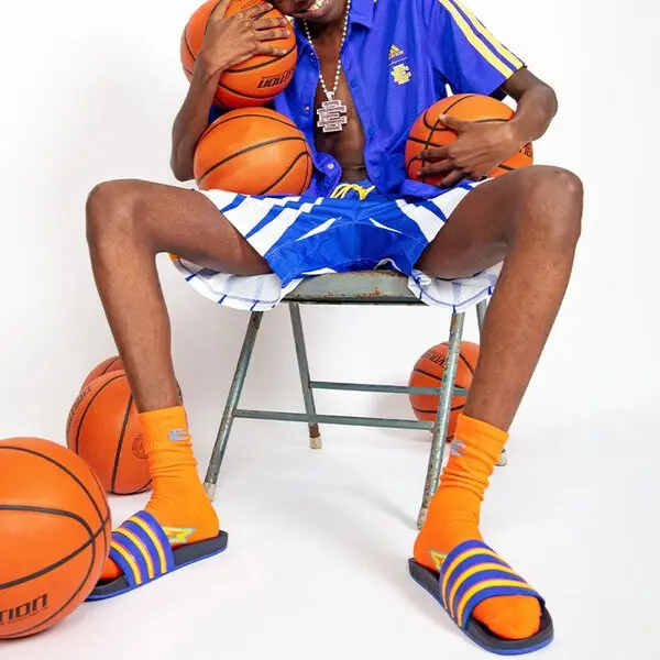 Adidas X Eric Emanuel Mesh Basketball Shorts - Blue