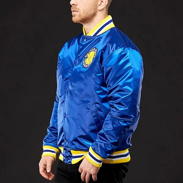 Mitchell & Ness X Nba Golden State Warriors Satin Jacket