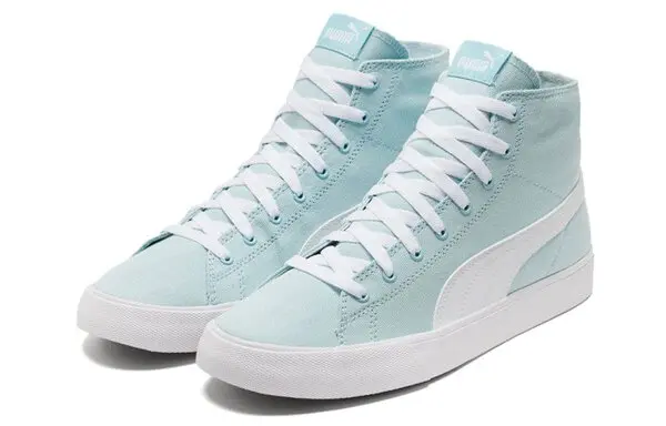 PUMA Bari Mid Sneakers - White/blue