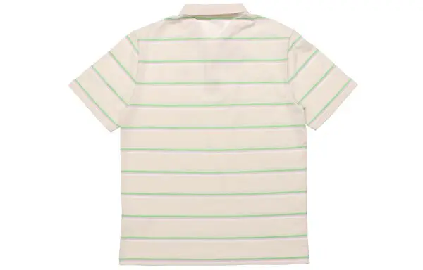 PUMA Downtown Stripe Polo Tee Shirt 'beige - Beige/green