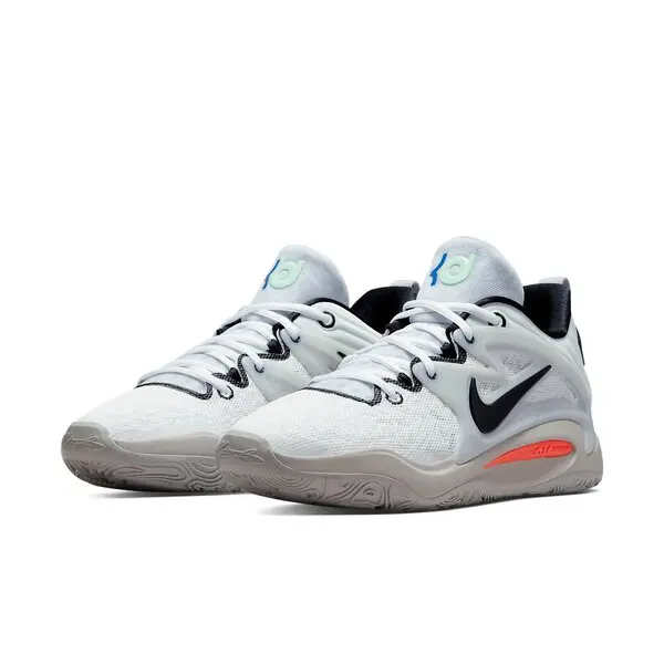 Nike Kd 'brooklyn Nets' Basketball Sneakers - White/gray/dark Red