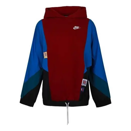 Nike Color Block Fleece Pullover Hoodie - Default Color