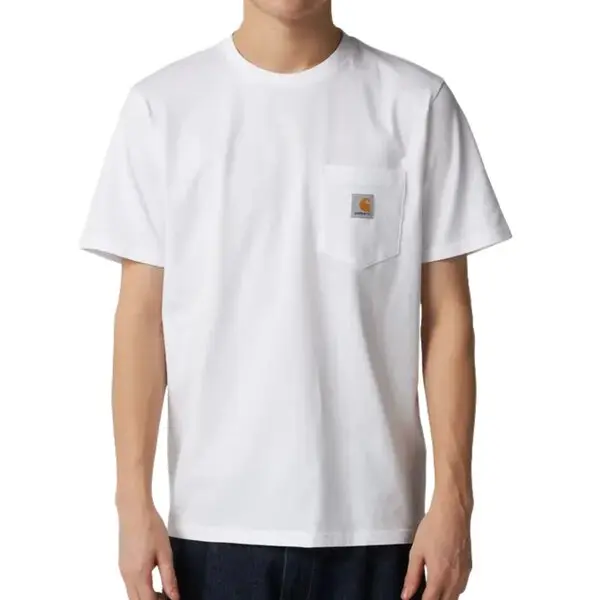 Carhartt Work In Progress 26ss Pocket Short Sleeve T-shirt - White