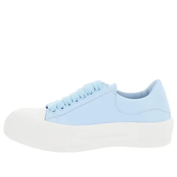 Alexander McQueen Deck Plimsoll Lace-up Sneakers - Blue/white