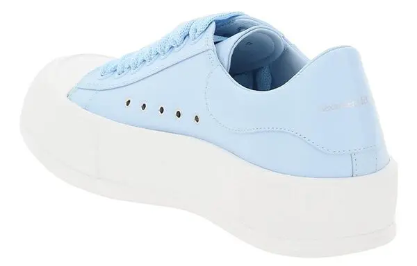 Alexander McQueen Deck Plimsoll Lace-up Sneakers - Blue/white