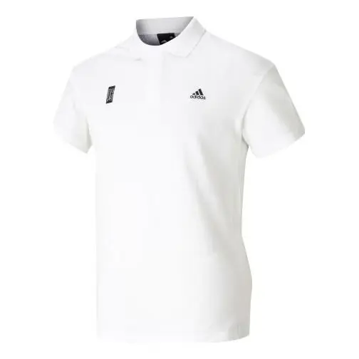 Adidas Wj Polo Slogan Short-sleeve Polo Shirt - White