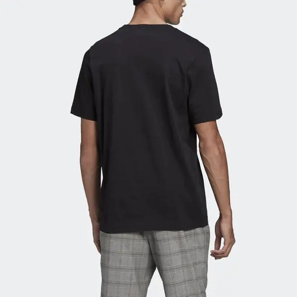 Adidas Originals Casual Breathable Sports Round Neck Short Sleeve - Black