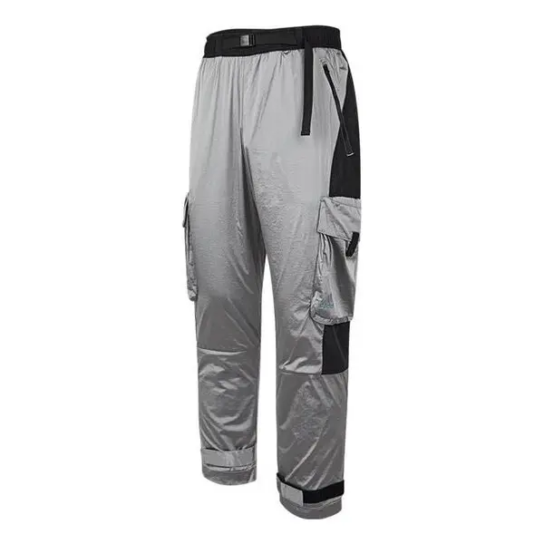 Adidas Color Block Woven Lace-up Pants 'grey - Default Colorway