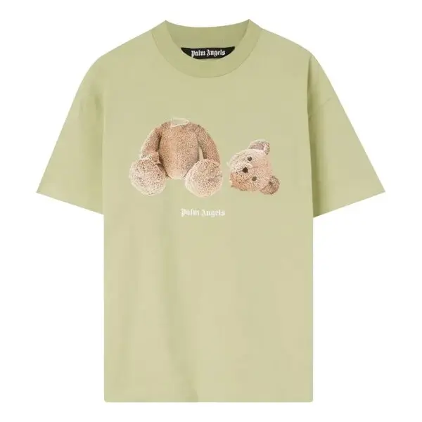 Palm Angels Bear Classic Tee 'mint Brown - Mint/brown