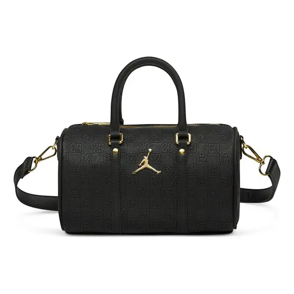 JORDAN Monogram Crossbody Bag - Black/gold