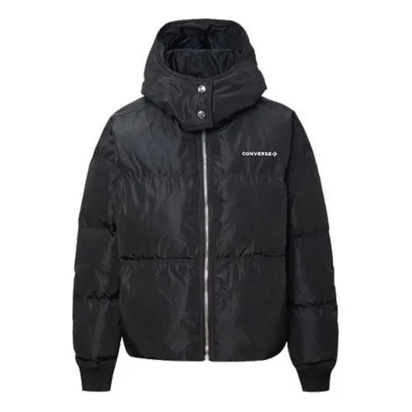 CONVERSE Down Oversized Puffer Jacket - Black