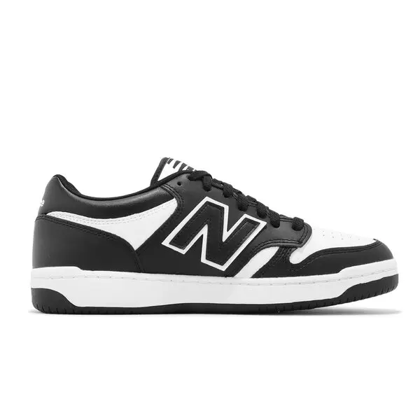 NEW BALANCE 480 Lace Up Sneakers - White/black