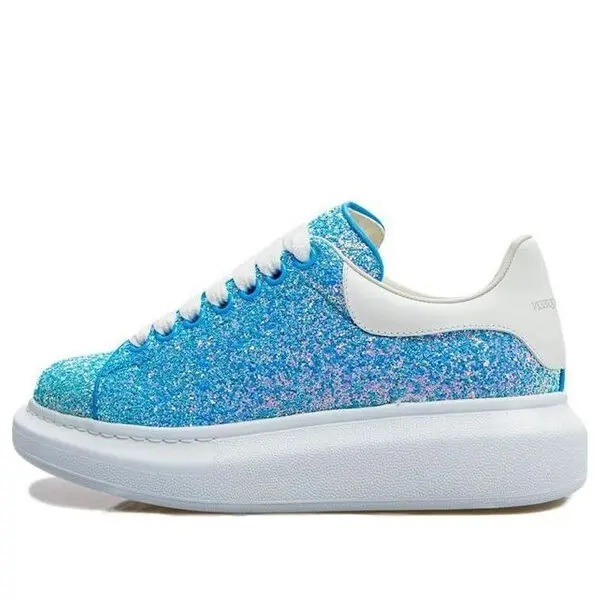 Alexander McQueen Oversized Glitter Sneakers - Blue