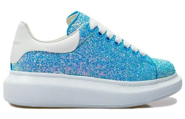 Alexander McQueen Oversized Glitter Sneakers - Blue