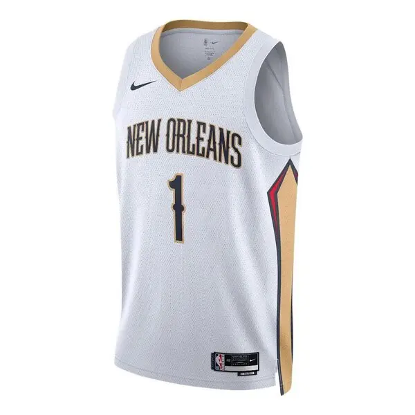 Nike Dri-fit Nba New Orleans Pelicans Zion Williamson Association Edition Swingman Jersey - None