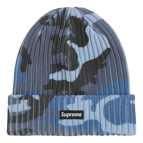 Supreme Ss26 Overdyed Beanie - Blue Camo