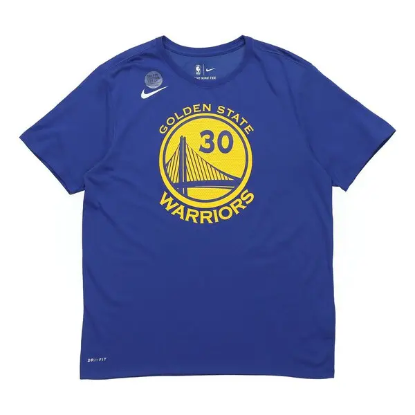 Nike Golden State Warriors Stephen Curry Basketball Jersey T-shirt - Blue