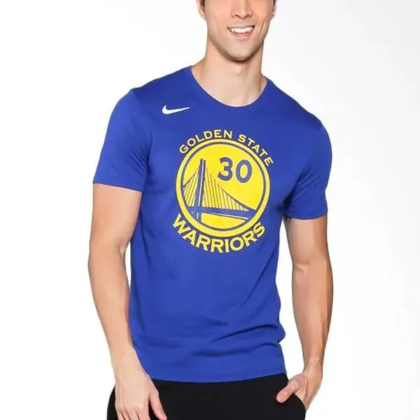 Nike Golden State Warriors Stephen Curry Basketball Jersey T-shirt - Blue