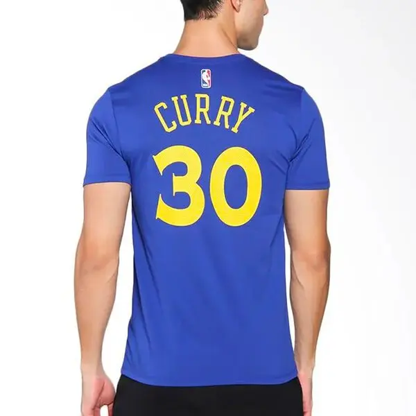 Nike Golden State Warriors Stephen Curry Basketball Jersey T-shirt - Blue