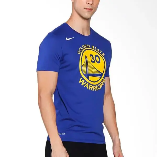 Nike Golden State Warriors Stephen Curry Basketball Jersey T-shirt - Blue