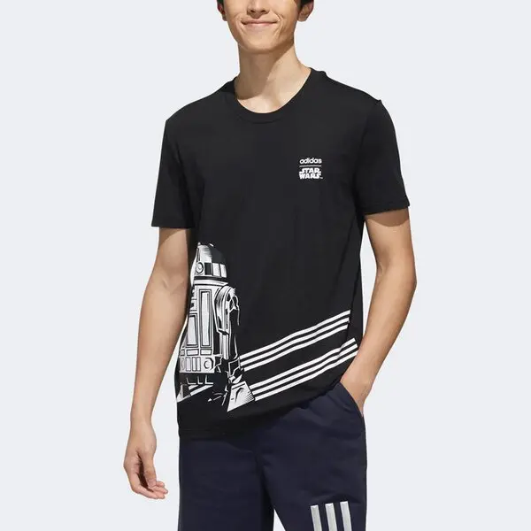 Adidas Round Neck Logo Short Sleeve