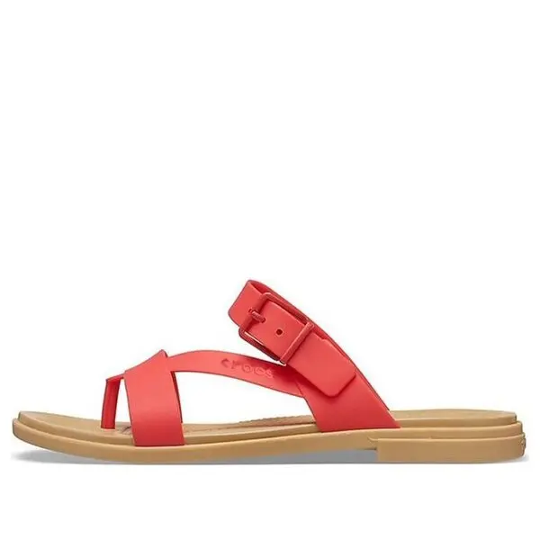 CROCS Casual Sandals With Buckled Straps - Fiery Red