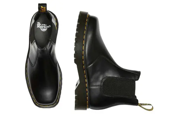 Dr. Martens 2976 Bex Squared Toe Leather Chelsea Boots - Black
