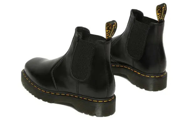 Dr. Martens 2976 Bex Squared Toe Leather Chelsea Boots - Black